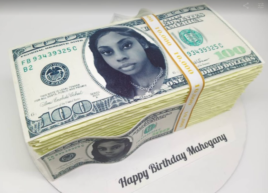 10K Money Cake (serves 8) | Mouthful of Cakes