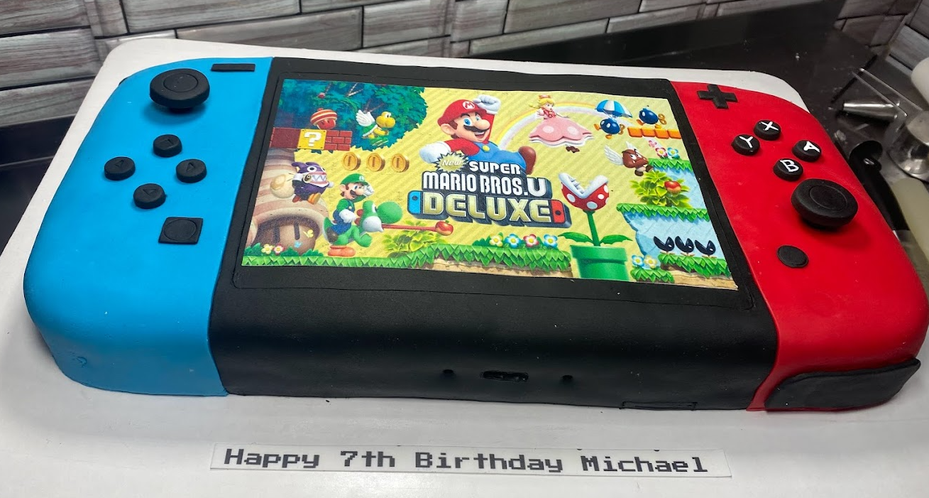 Nintendo Switch Cake (serves 20-22) | Mouthful of Cakes